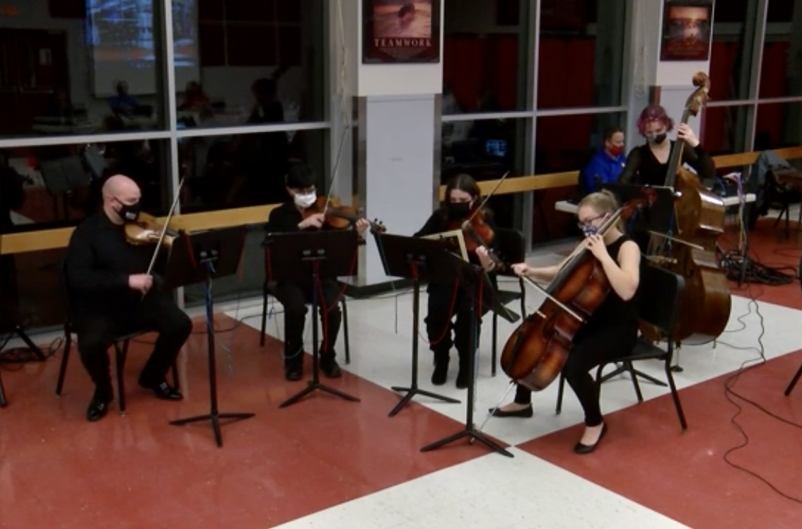 High school quintet serenades members of the school board - Great PA ...